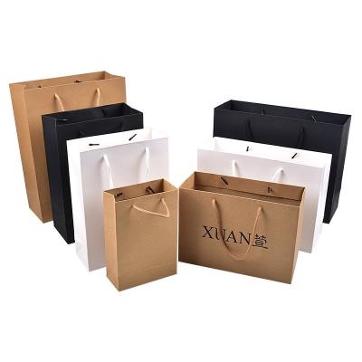 China Wholesale Custom Printed Brand Logo Design Promotion Luxury Clothing Retail Gift Shopping Black Jewellery Paper Bag With Handle for sale
