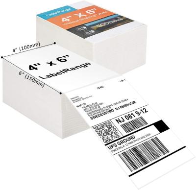 China ZGCX Compatible Rollo Printer4x6 Thermal Labels 500 Fanfold Thermal Printer Labels Shipping 4x6 Mailing Labels for sale