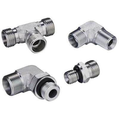 China 90 graus Elbow Tubes Fittings Métrico macho Adaptador de mangueira hidráulica 1 peça Min.Order à venda