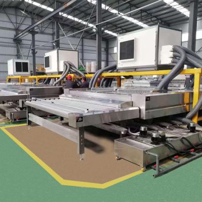 Chine Machine à laver en verre horizontale faite sur commande avec de basses brosses molles d'e à vendre