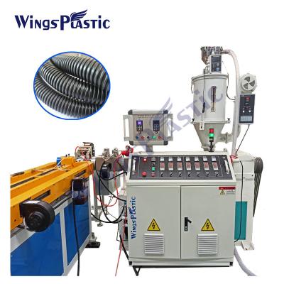 Chine Chaîne de production en plastique de tuyau de PVC du PE pp chaîne de production ondulée à mur unique en plastique de tuyau de SWC à vendre