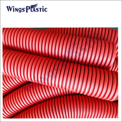 Chine La ligne ridée mur d'extrusion de tuyau de double de HDPE a ridé la machine de tuyau à vendre