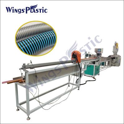 Chine Ligne d'extrusion de tuyau de tuyau en plastique à double double couleur EVA LLDPE à vide en spirale à vendre