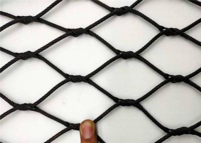 Cina CE netto annodato della maglia della treccia della corda d'acciaio di Diamond Bird Cage Fencing Stainless del cavo metallico in vendita
