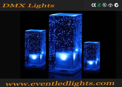China O candeeiro de mesa sem fio azul com luzes conduzidas, casamento geou o candeeiro de mesa à venda