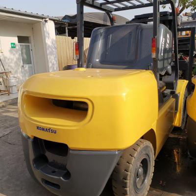 Κίνα 5 τόνων Ιαπωνία Αρχικό Komatsu FD50-7 πετρελαιοκίνητο ανεμοφόρο στη Σαγκάη με μήκος πιρούνι 1200 mm προς πώληση