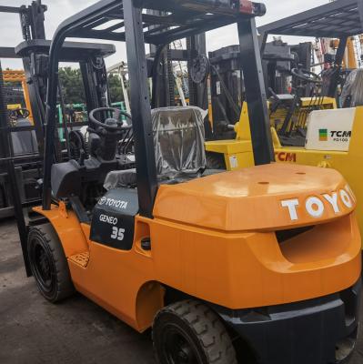 Κίνα Αρχικό Ιαπωνικό Toyota FD35 3 τόνων Βενζινοκινητήρα Φορκοστάσιο με ρουτίνα μήκος Φορκοστάσιο προς πώληση