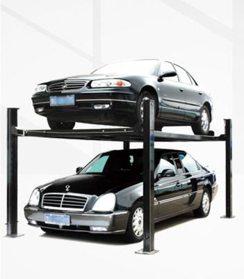 Niveau se garant hydraulique d'ascenseur d'empileur de voiture de courrier d'OIN 4 double