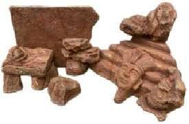 Realistic PU reptile rock background decoration