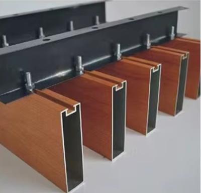 China Indoor Aluminum Suspended Ceiling Fashion Aluminium Wood Grain Ceiling for sale