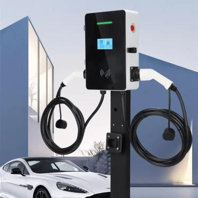 Cina Tipo - 2 schermo LCD fissato al muro della stazione di carico del doppio cavo EV delle pistole 5m in vendita
