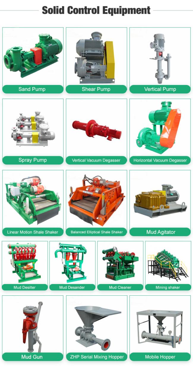 API standard Oilfield drilling Mud cleaner, including mud desander, mud desilter and shale shaker