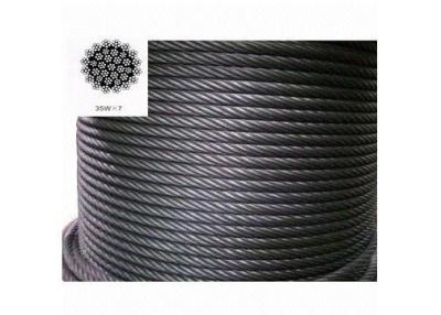 Κίνα ένδυση 40mm - ανθεκτικό γαλβανισμένο 6X12 σχοινί χαλύβδινων συρμάτων προς πώληση