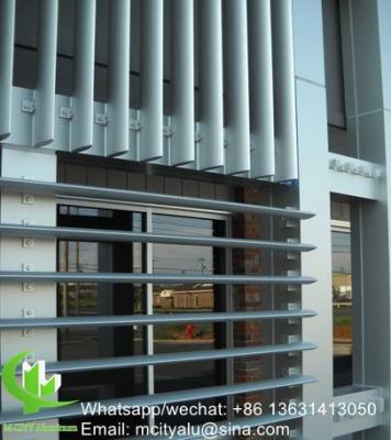 Cina Feritoia di alluminio del sole della feritoia di profilo di alluminio del profilo con forma ovale per la parete divisoria della facciata in vendita