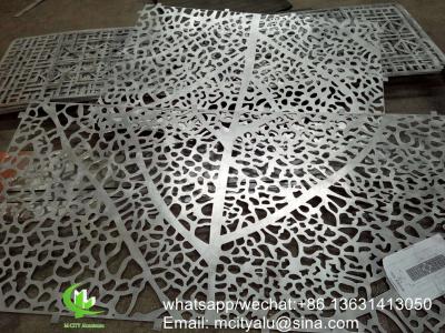 China CNC de laserbesnoeiing perforeerde van de het metaalvoorgevel van het aluminiumblad bekledingspaneel 2.5mm dikte voor muur Te koop