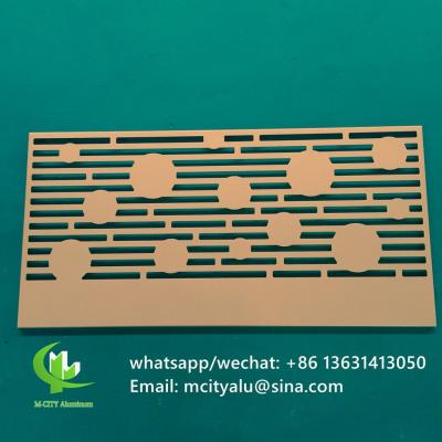 China de holle Aluminiumlaser sneed het blad van het muurpaneel voor paneel van het omheinings het decoratie geperforeerde scherm Te koop
