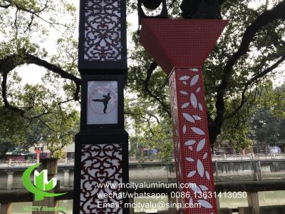 Cina Pannelli su ordinazione del metallo della lampada di via per la copertura decorativa esteriore del pannello di parete in vendita