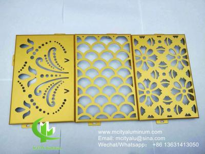 Cina Laser esteriore giallo/rosso dello strato perforato CNC ha tagliato il pannello di alluminio in vendita
