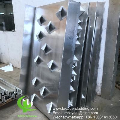 Cina pannello solido di alluminio della facciata 3D per il rivestimento della parete e facciata impermeabile in vendita