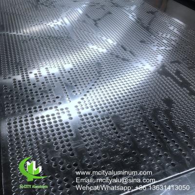 Cina La facciata di alluminio industriale riveste il modello di pannelli perforato, sistema prefinito del pannello della facciata in vendita