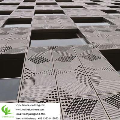 Cina rivestimento di alluminio della facciata del metallo di colore dell'oro per il rivestimento di esterno della facciata in vendita