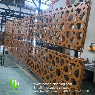 Cina Rivestimento di alluminio della facciata del metallo esteriore di Brown dalla lunghezza massima di 5000mm in vendita