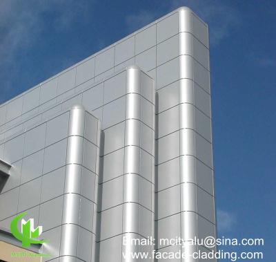 Cina Pannello solido di alluminio architettonico, esterni di alluminio dei pannelli di parete spessore di 10mm - di 1,5 in vendita