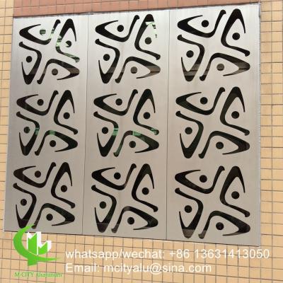 Cina Decorazione di alluminio perforata decorativa della finestra della lamiera sottile della cavità 2.5mm in vendita