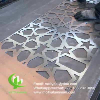Cina strato di alluminio metallico del rivestimento della facciata del metallo del foglio per impiallacciatura di stile musulmano per la decorazione esteriore della facciata della parete divisoria in vendita