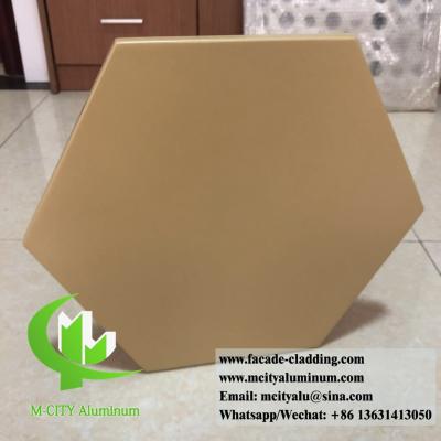 Cina Rivestimento esterno della parete del pannello di esagono, spessore di alluminio dello strato 1.5mm del pannello in vendita