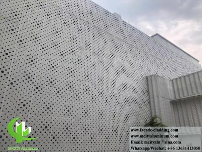 Cina Facciata di alluminio del metallo ricoperta polvere esterna con progettazione 3mm Akzo Nobel di perforazione in vendita