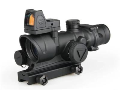 Cina Portata di alluminio forgiata di ACOG 4x32 con illuminazione doppia Mini Reflex Red Dot Scope in vendita
