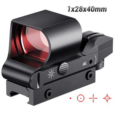 Cina ferrovia sporgente olografica di Dot Sight Scope For 20mm del reticolo del laser 4 di 1x28x40mm in vendita