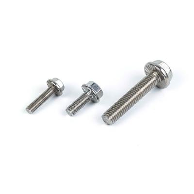 Κίνα Πλήρης κλωστή από ανοξείδωτο χάλυβα Hex Flange Bolt M3 M4 M5 M6 DIN934 933 με απλή τελική κατασκευή προς πώληση