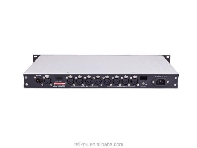 TELIKOUTM-800 Eight channel wired master station for broadcast intercom system studio room ,live streaming cheap intercom system