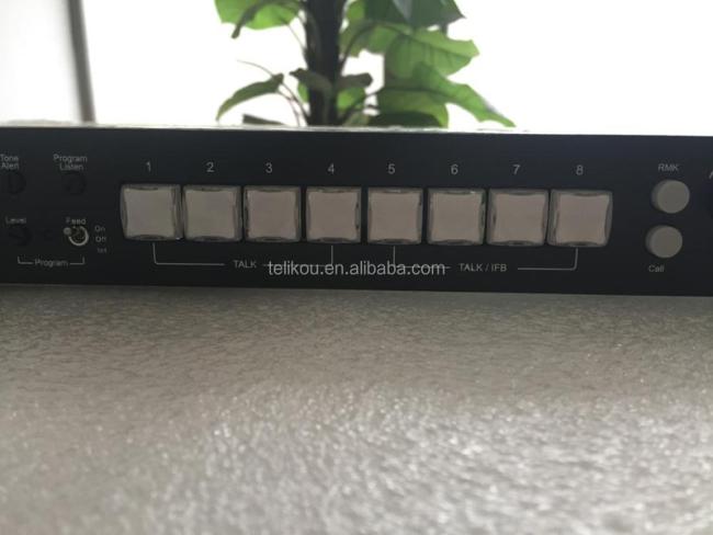 TELIKOU TM-800 eight channel Full duplex TV station,Studio Broadcast Van live show football referee intercom system