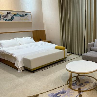Cina Hotel di lusso 5 stelle Letto personalizzato in legno Set di camera da letto per hotel moderni in vendita