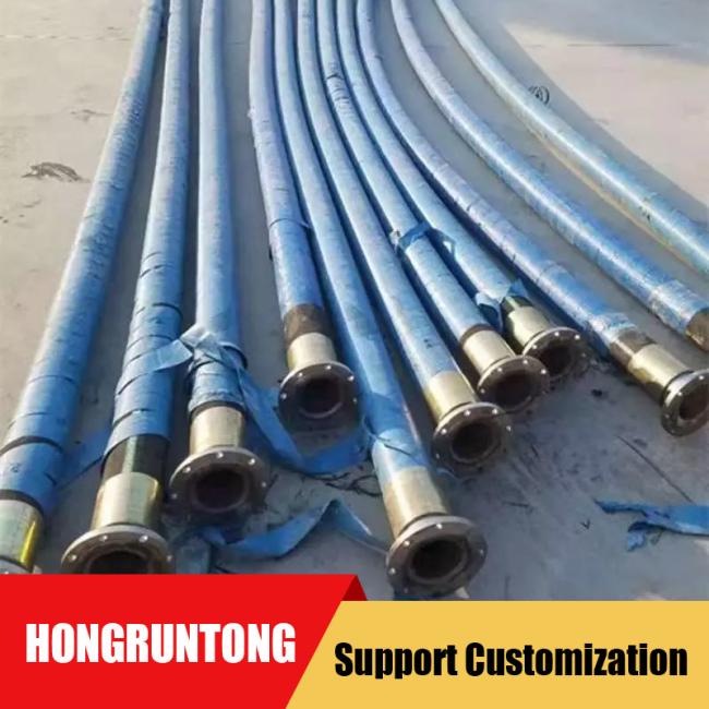 High pressure rotary drilling hose close-up view