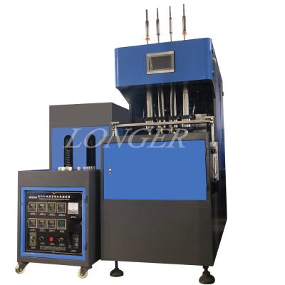 China Máquina semiautomática de moldeo de botellas de mascotas con eficiencia de producción de 4 cavidades en venta