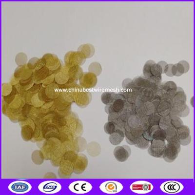 China China High Quality 0.78" Round Disc Brass Hookah Tobacco Pipe Screen Wire Mesh filter for sale