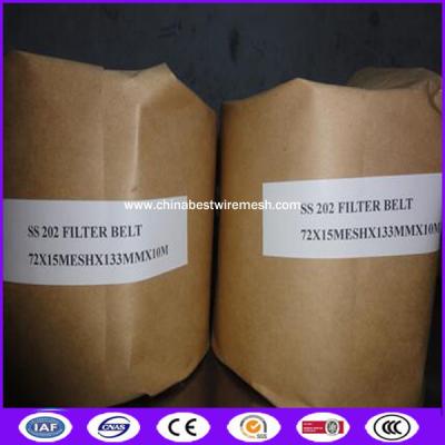 China Cambiador plástico continuo automático de la pantalla de la protuberancia de Meshfor del filtro de pantalla de la correa de la ANCHURA de SS302 el 127MM en venta