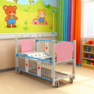 China Adjustable Medical Bed For Kids With Full-Size Safety Rails And Built-in Shoe Storage for sale