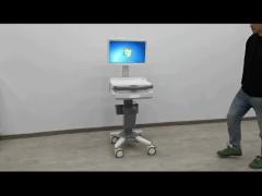 모바일 의료 컴퓨터 카트 높이를 조절 할 수있는 노트북 작업 스테이션 EMR