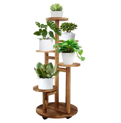 China Best Selling 5 Tiered Multi-Tier Planter Pot Holder Flower Stand Plant Stands for Indoor Plants for sale