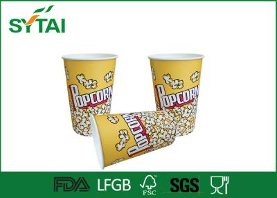 China Eco-friendly 32oz Paper Popcorn Buckets / Popcorn Cups with Offset or Flexo Printing for sale
