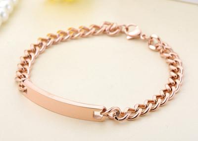 China Zijn de Gift van de valentijnskaartendag en van haar van het de Armbandenpaar van de Roestvrij staalketting de Armbandminnaars Te koop
