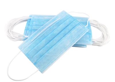 Cina dell'anti di influenza 50pcs/bag maschera di protezione medica eliminabile non sterile 3ply del virus della polvere maschera non tessuta eliminabile della bocca in vendita