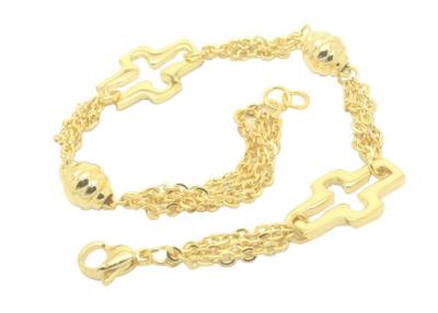 China Juwelenketen de Armbanden van de Roestvrij staalarmband, van de de Kettingsarmband van Gouden Mensen de Charmesverbinding Te koop