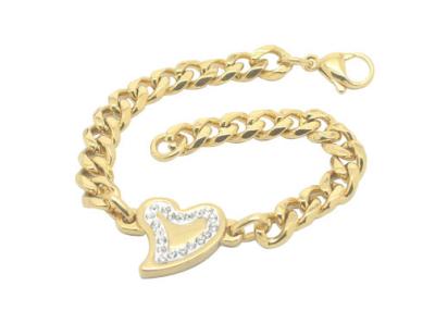 China Hart Gevormde de Armbandarmbanden van het Charmeroestvrije staal voor Regelbare Vrouwen, Te koop