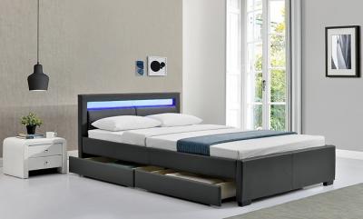 中国 Much color Solid back LED Upholstered Bed comfortable for sleep FSC 販売のため